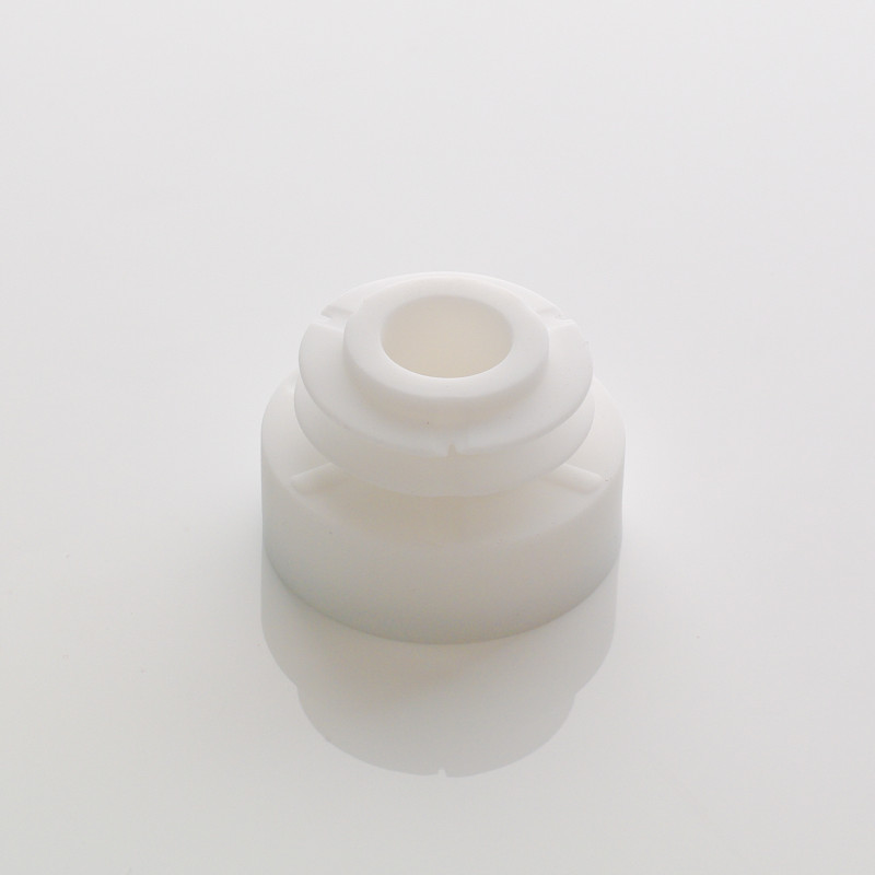 White stopper with Oak wood insert